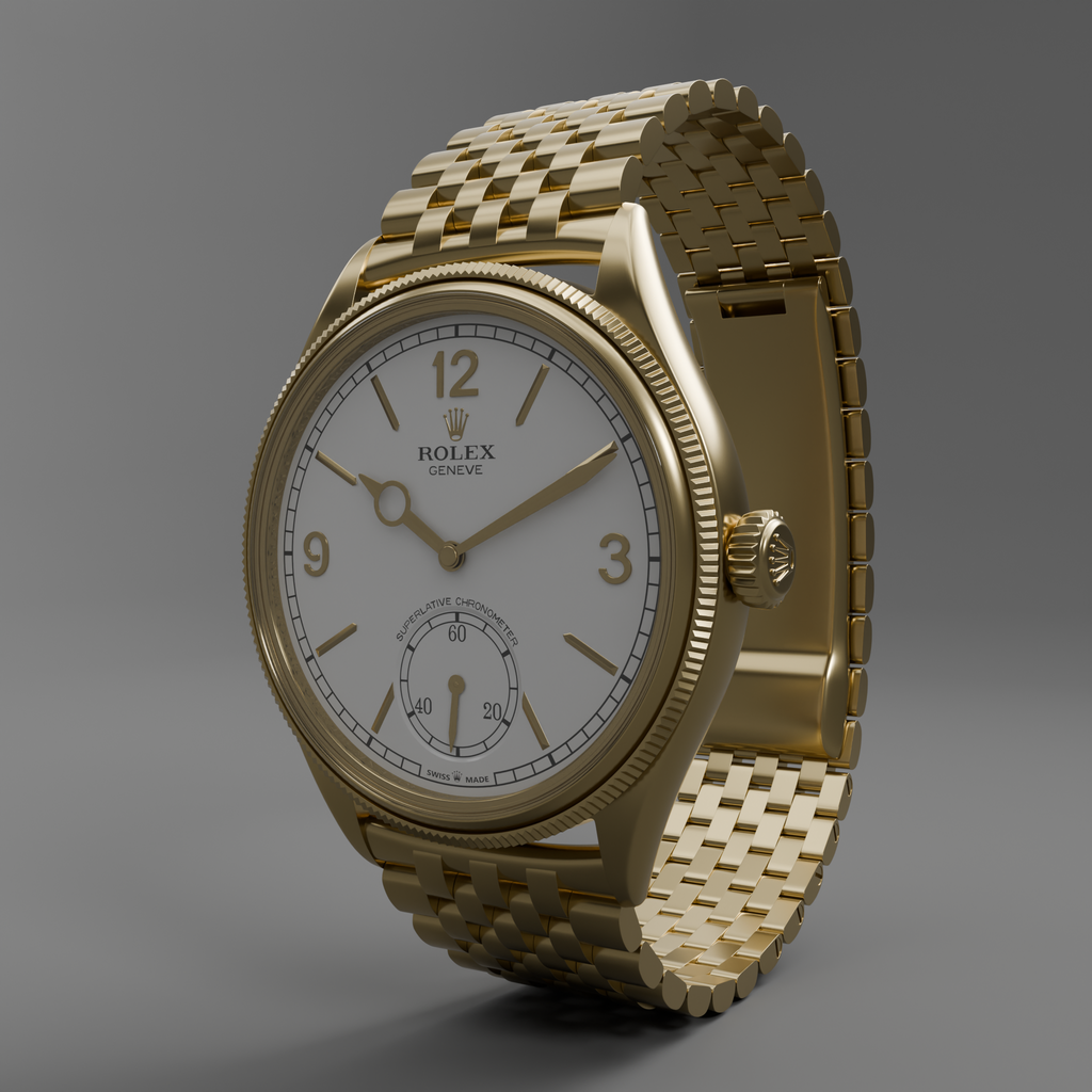 Rolex 1908 | Clocks models | BlenderKit