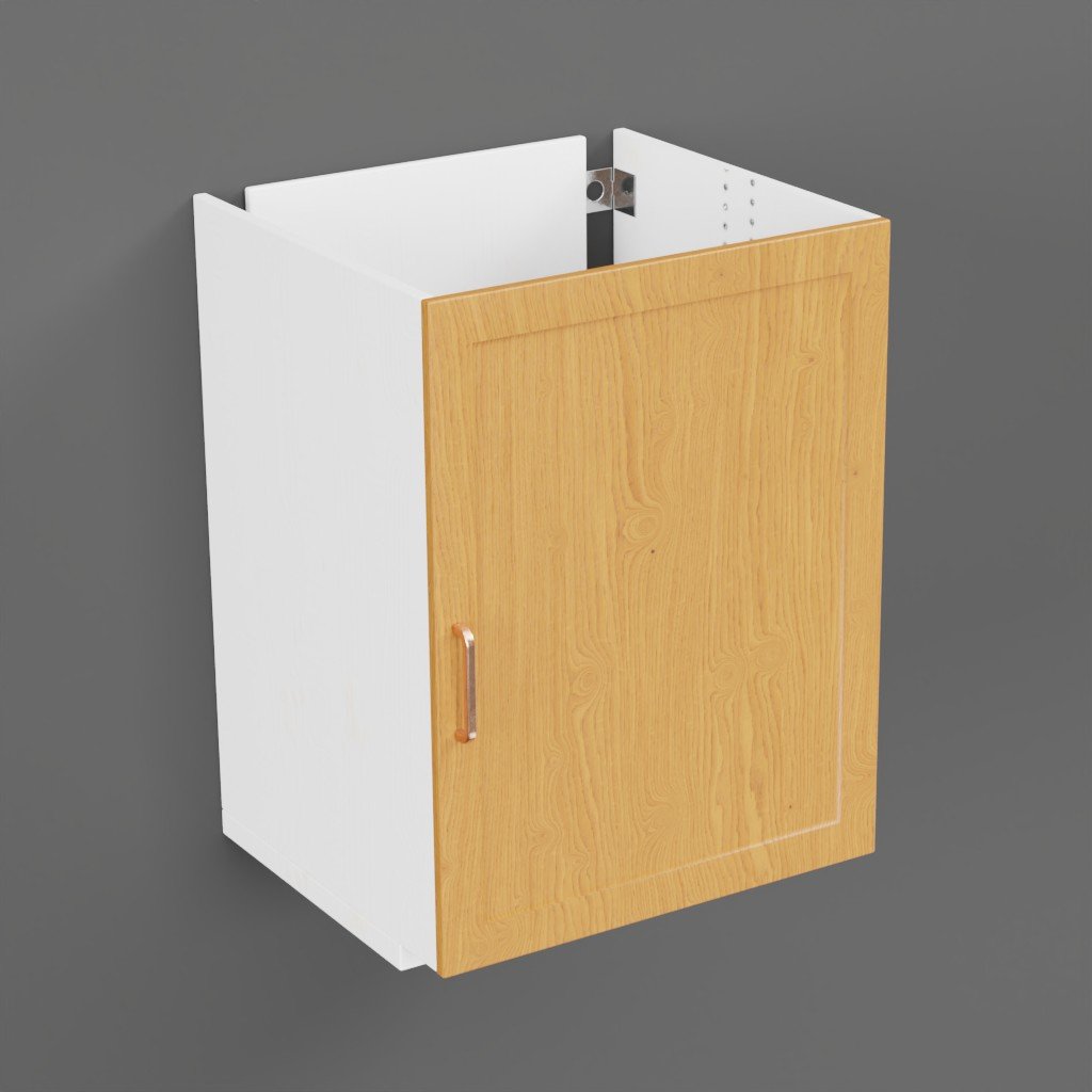 Base wall kitchen cabinet | Kitchen Storage Spaces models | BlenderKit