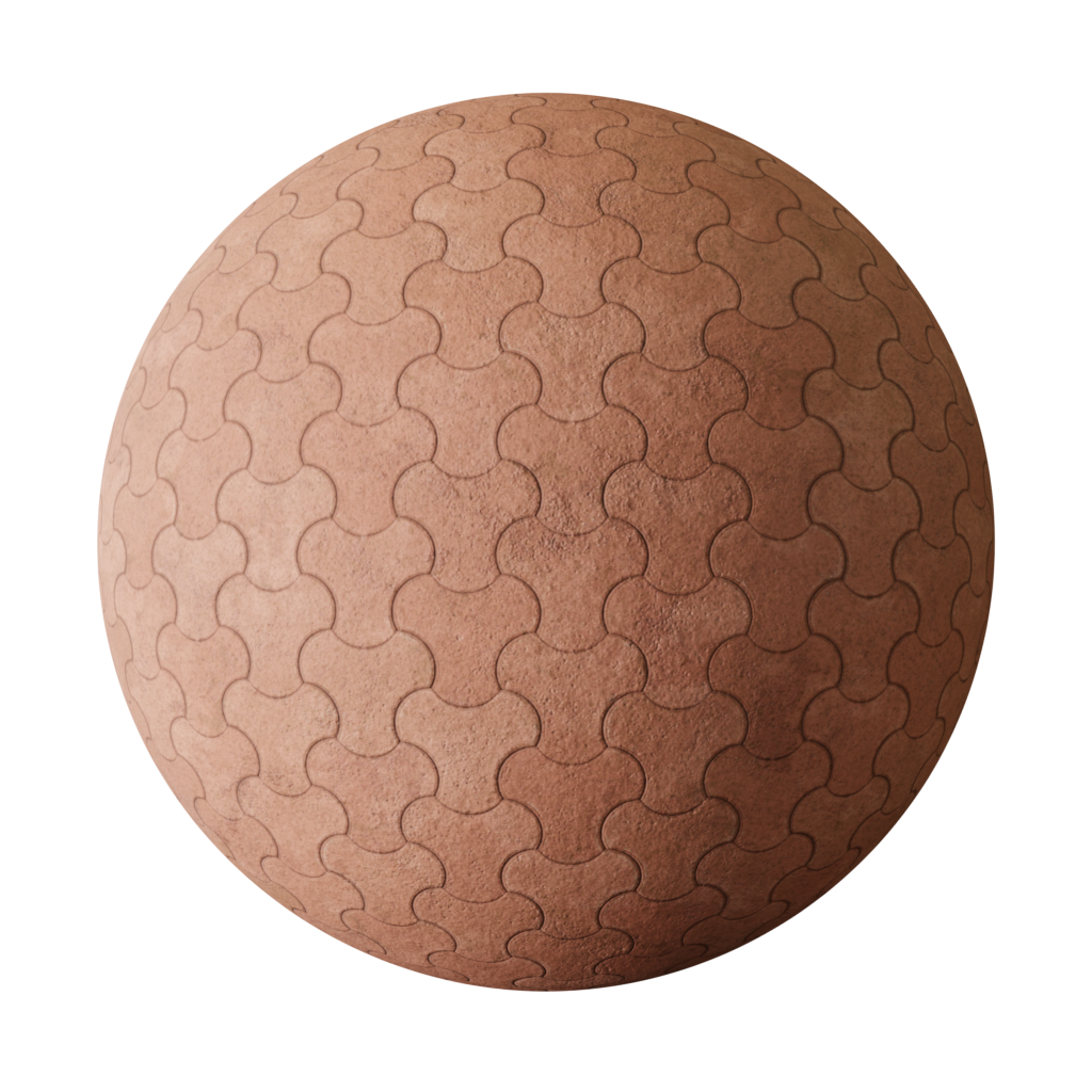 Interlocking Paver | FREE concrete materials | BlenderKit