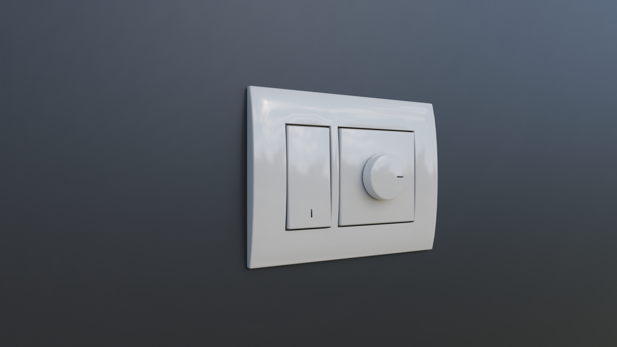 Switchboard 1G | Wall Light models | BlenderKit
