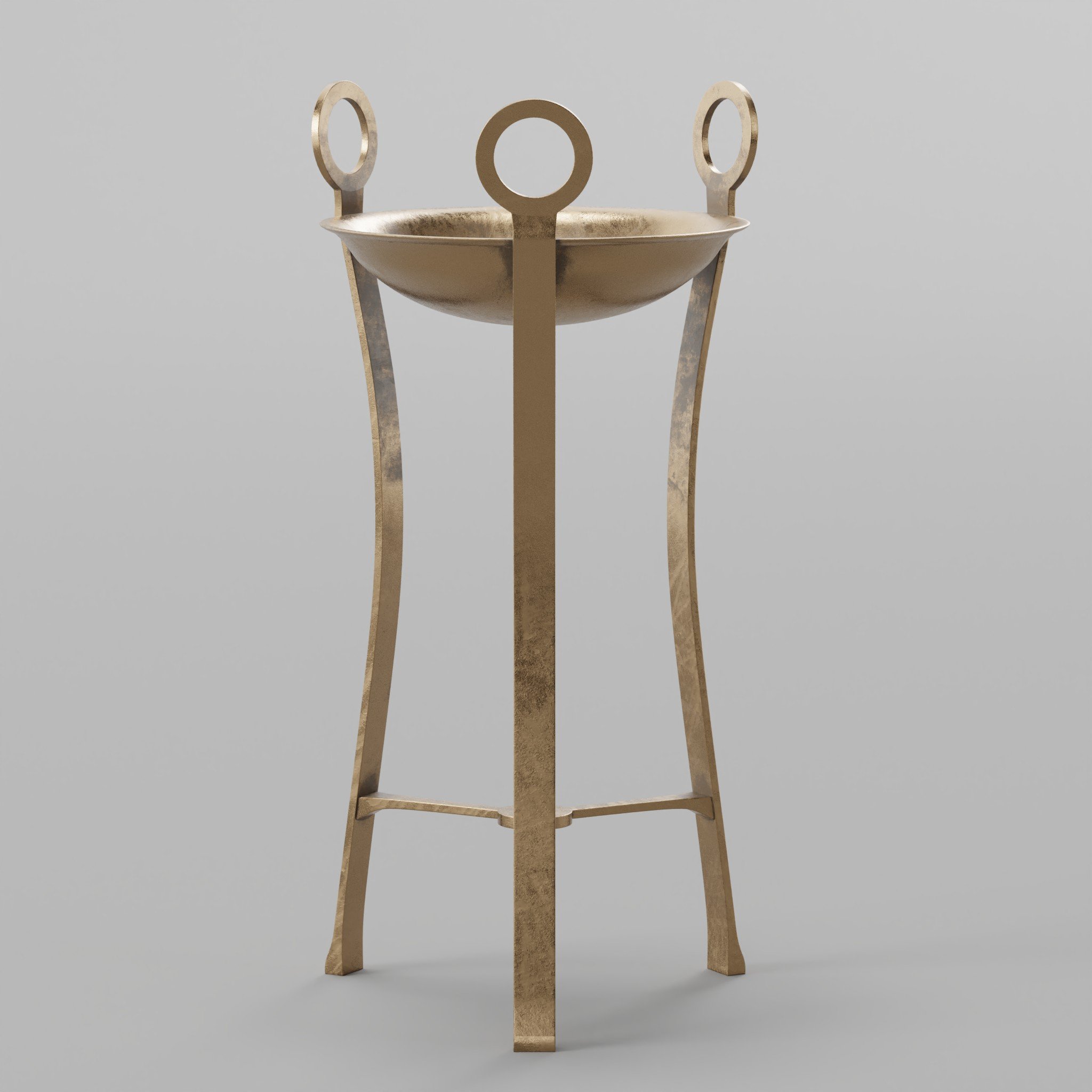 Bronze Roman Brazier | Interior Decorations models | BlenderKit