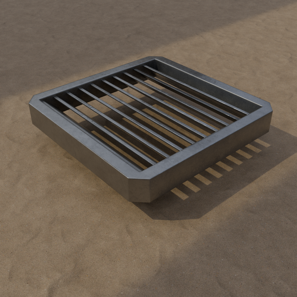 01 Sci-Fi Industrial Air Vent Cover | FREE Industrial parts models ...