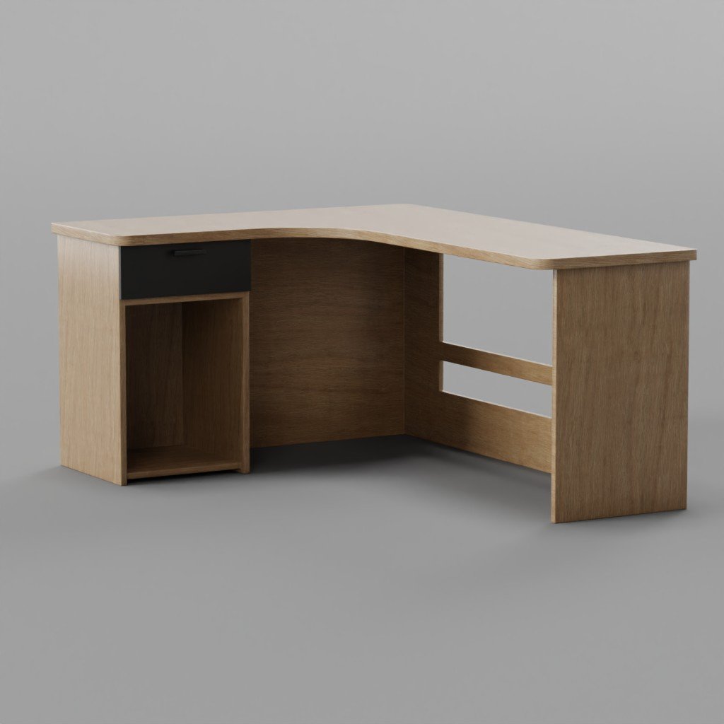 Corner Desk | FREE Desks models | BlenderKit