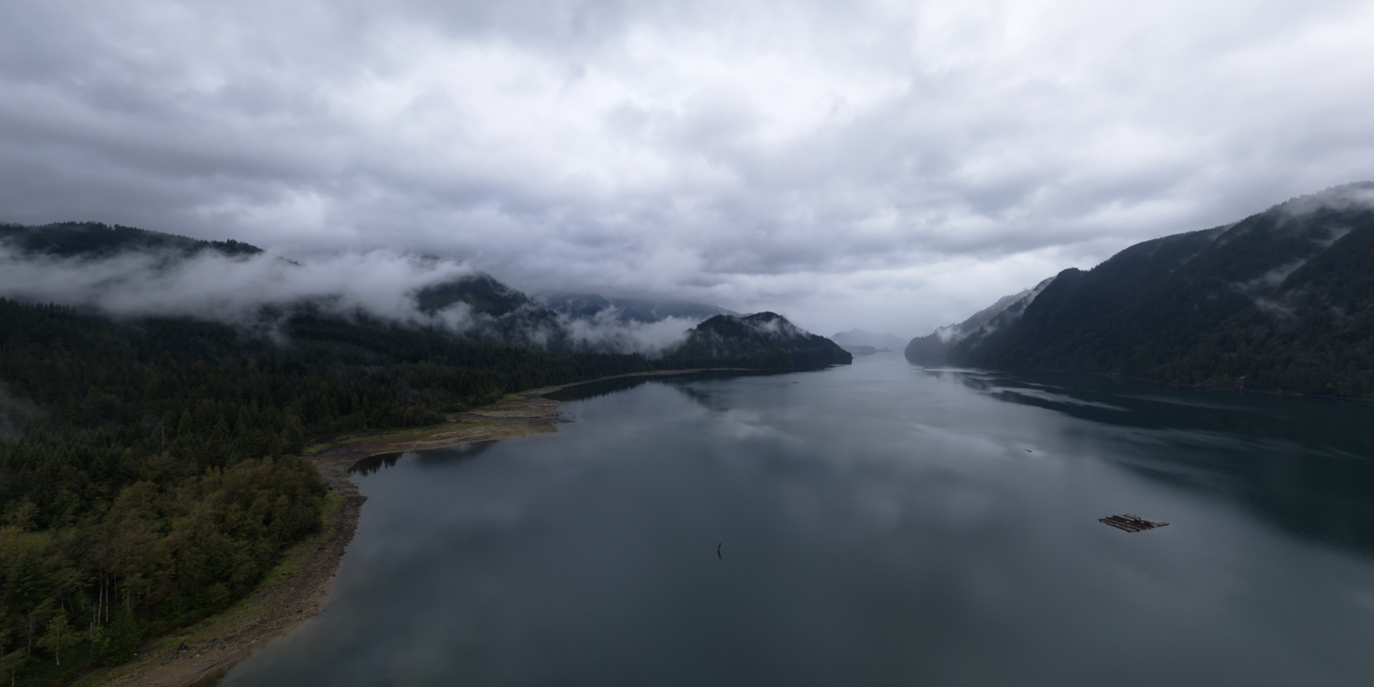 Rainy Overcast Day at Lake | Nature HDRis | BlenderKit
