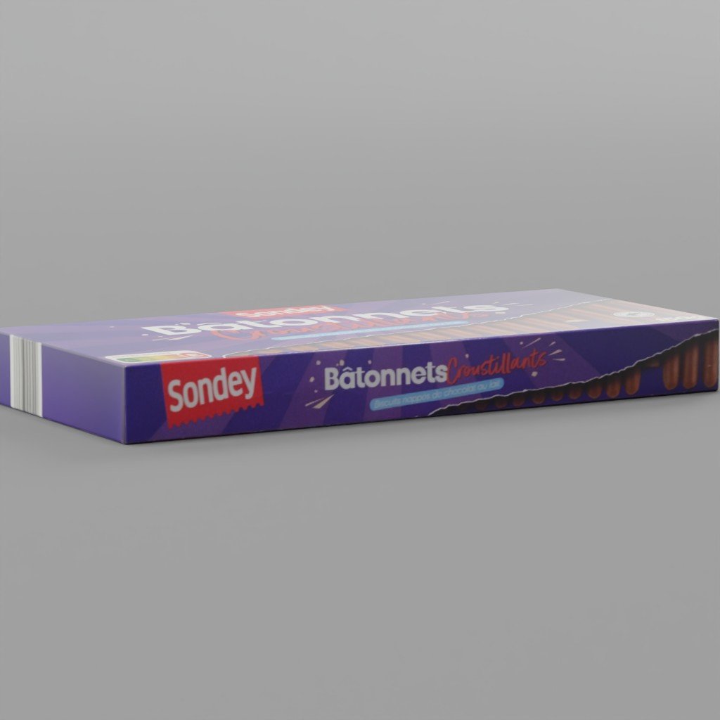 Sondey Batonnets Croustillants | Sweets / Desserts models | BlenderKit