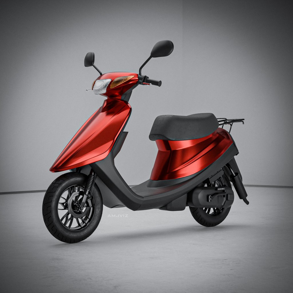 BlenderKit | Download the Yamaha jog Motorcycle model