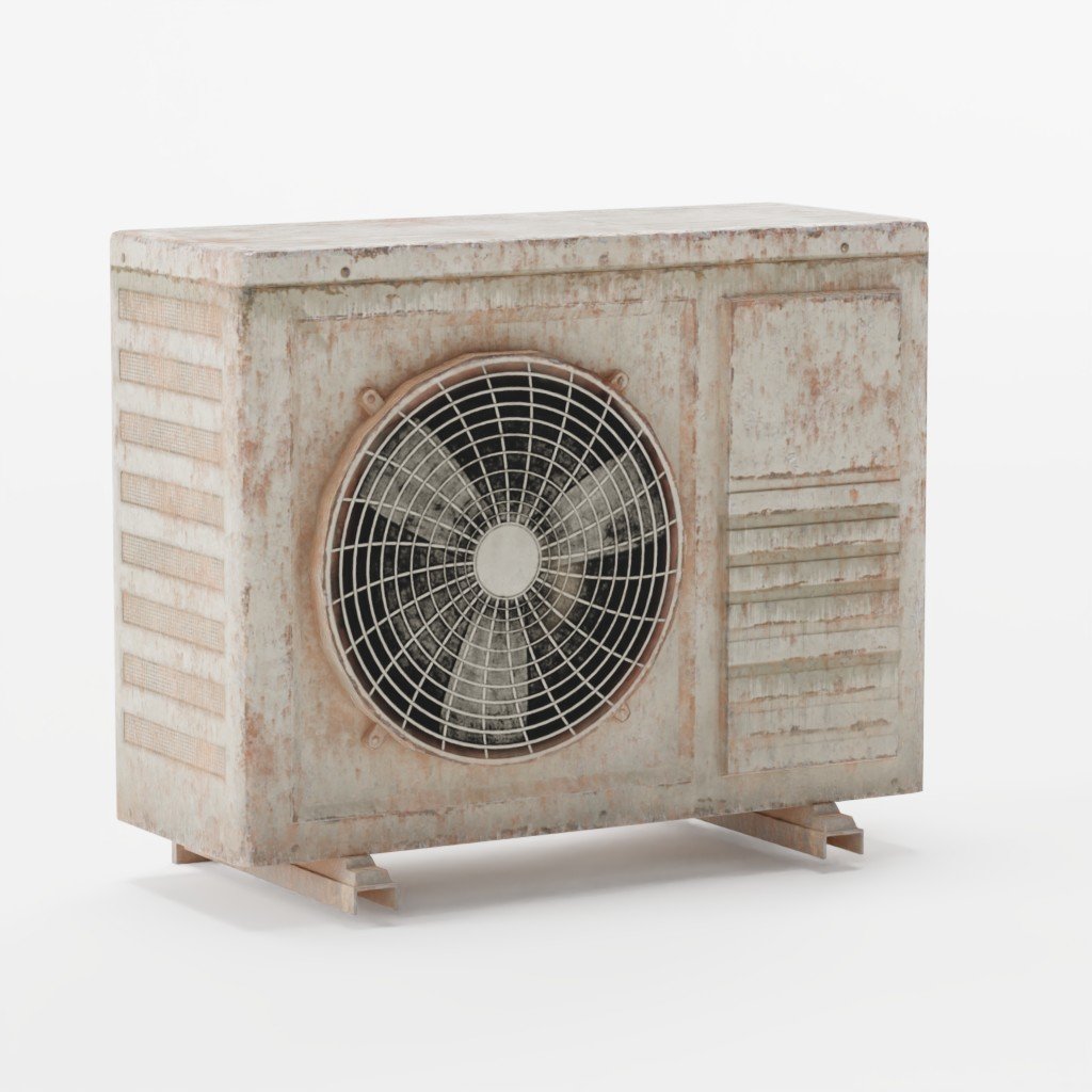 Building decor aircondition 2 | Facades models | BlenderKit