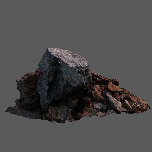 Rock Boulder Photoscan | Environment Elements models | BlenderKit