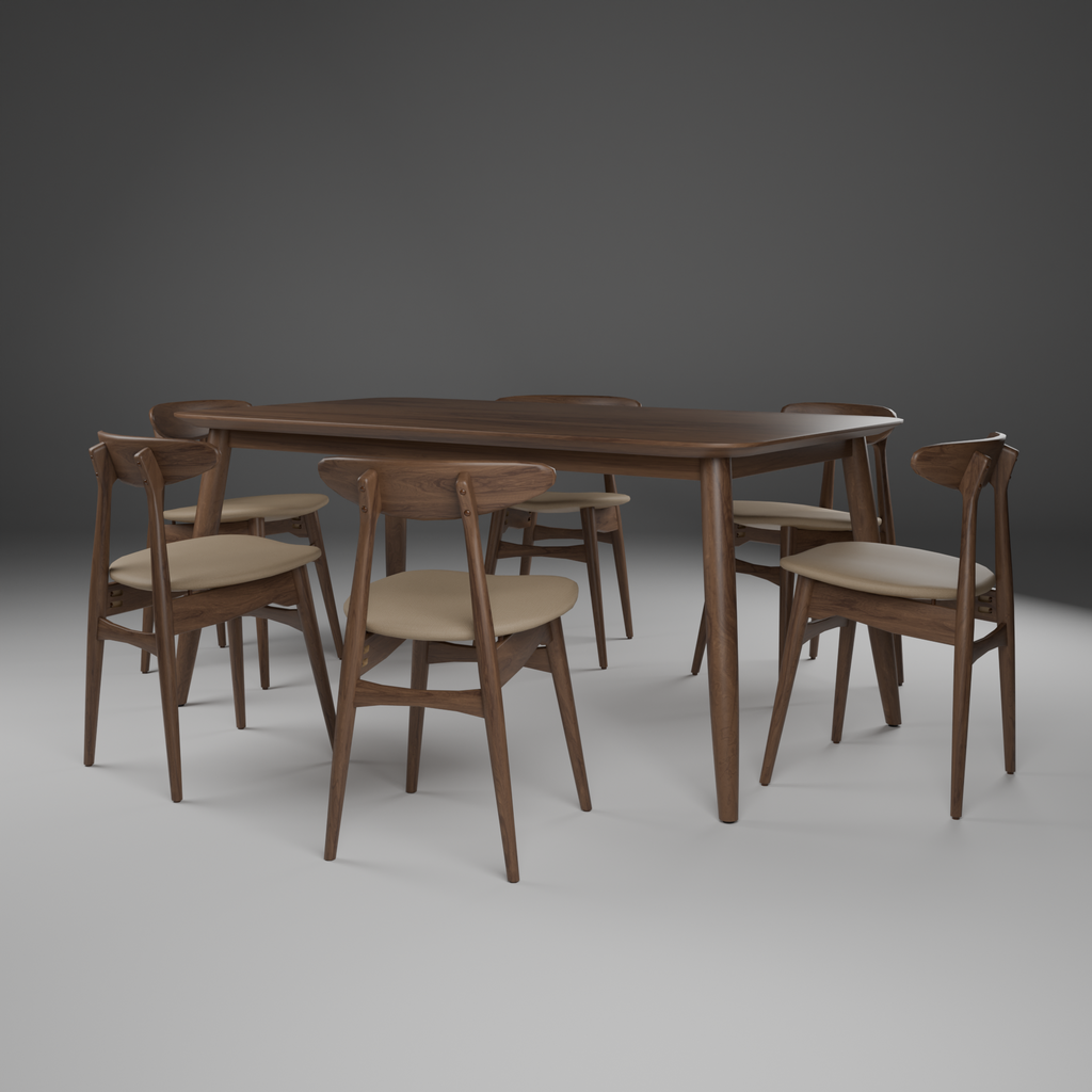 Gallman 6 - Person Four Leg Dining Set | FREE Chair-table Sets models ...