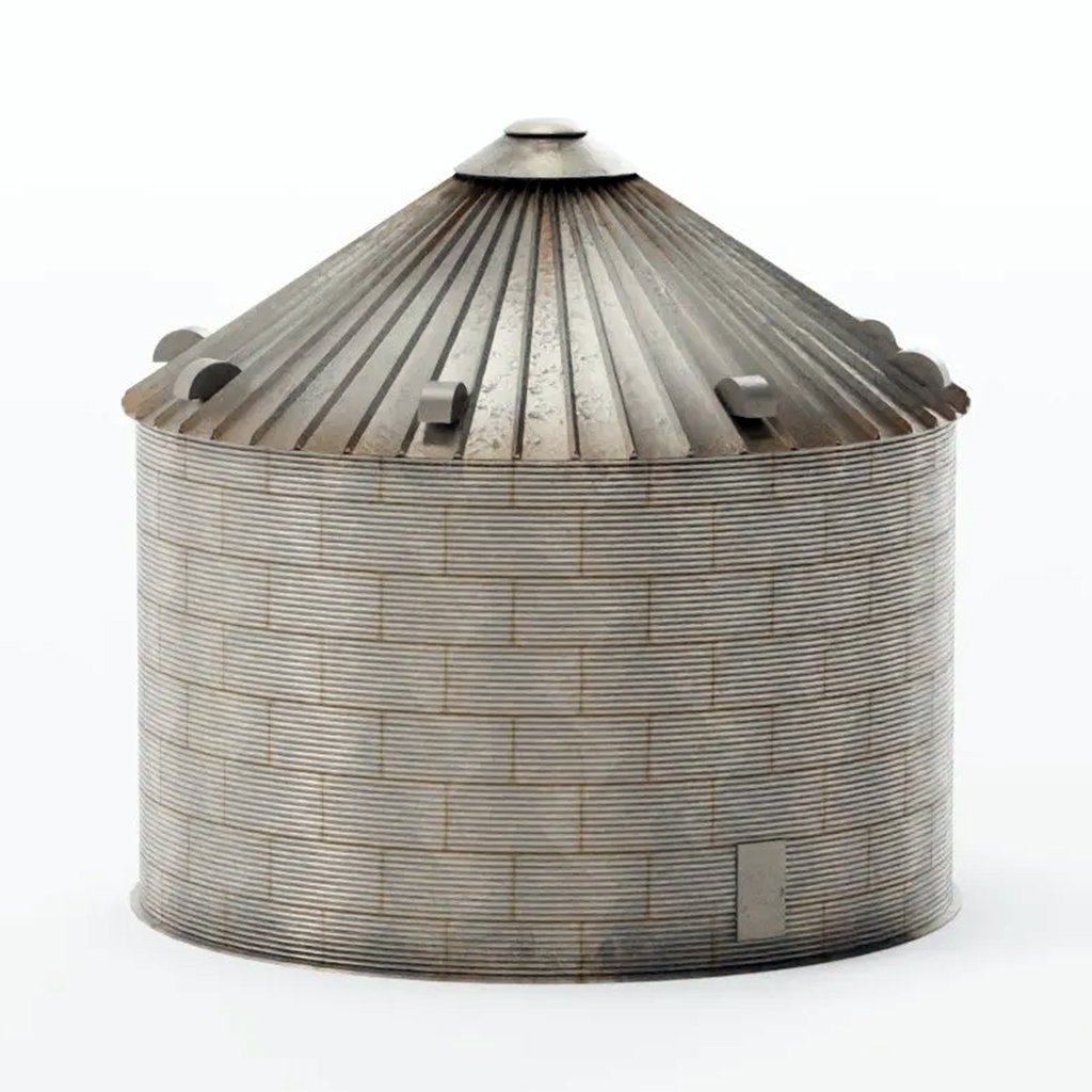 Grain Silo - Storage Tower | Containers models | BlenderKit