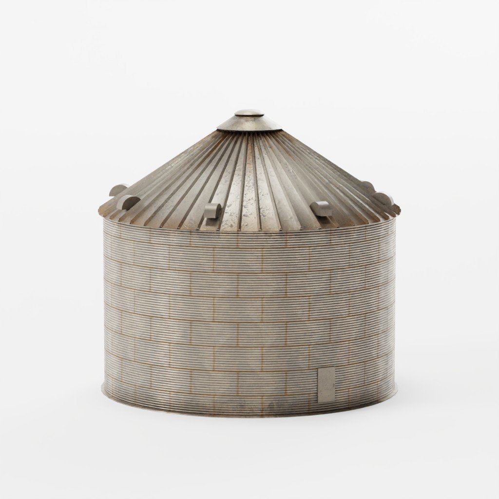 Grain Silo - Storage Tower | Containers models | BlenderKit