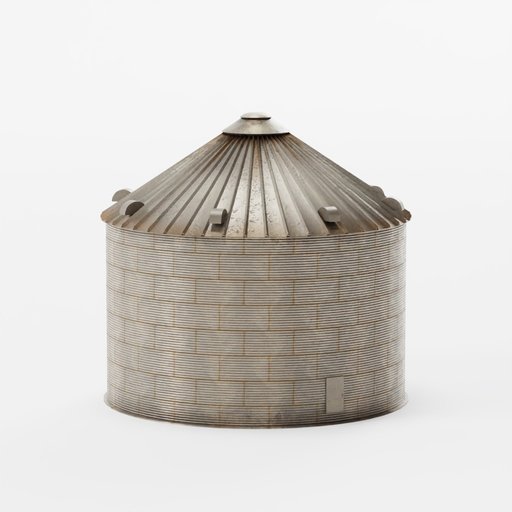 Grain Silo - Storage Tower | Containers models | BlenderKit