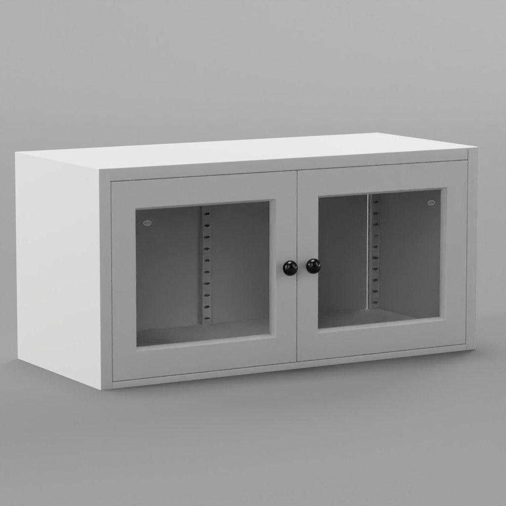Double-opening glass bookcase | Wardrobes models | BlenderKit