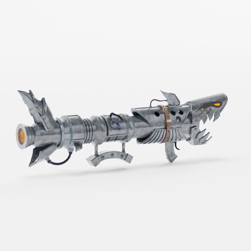 Jinx Rocket Launcher | FREE Sci-Fi Weapons models | BlenderKit