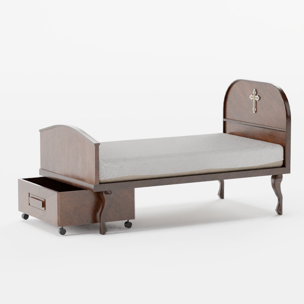 Christian bed | Bed sheets models | BlenderKit