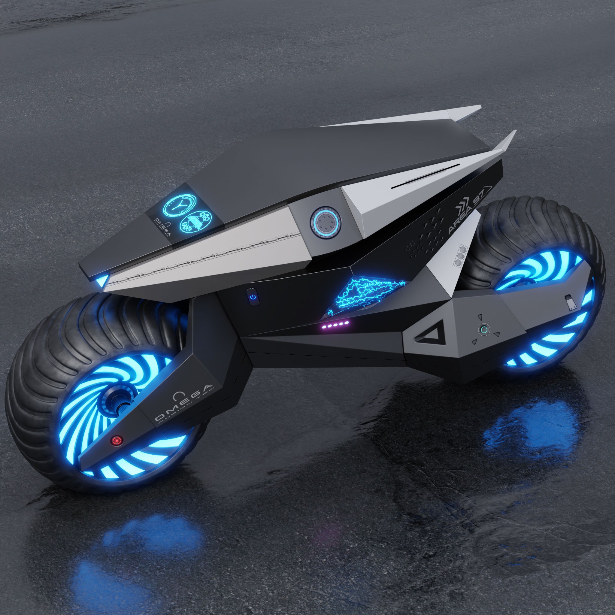 Motorcycle Robot | Race Motocycles 3D Models models | BlenderKit