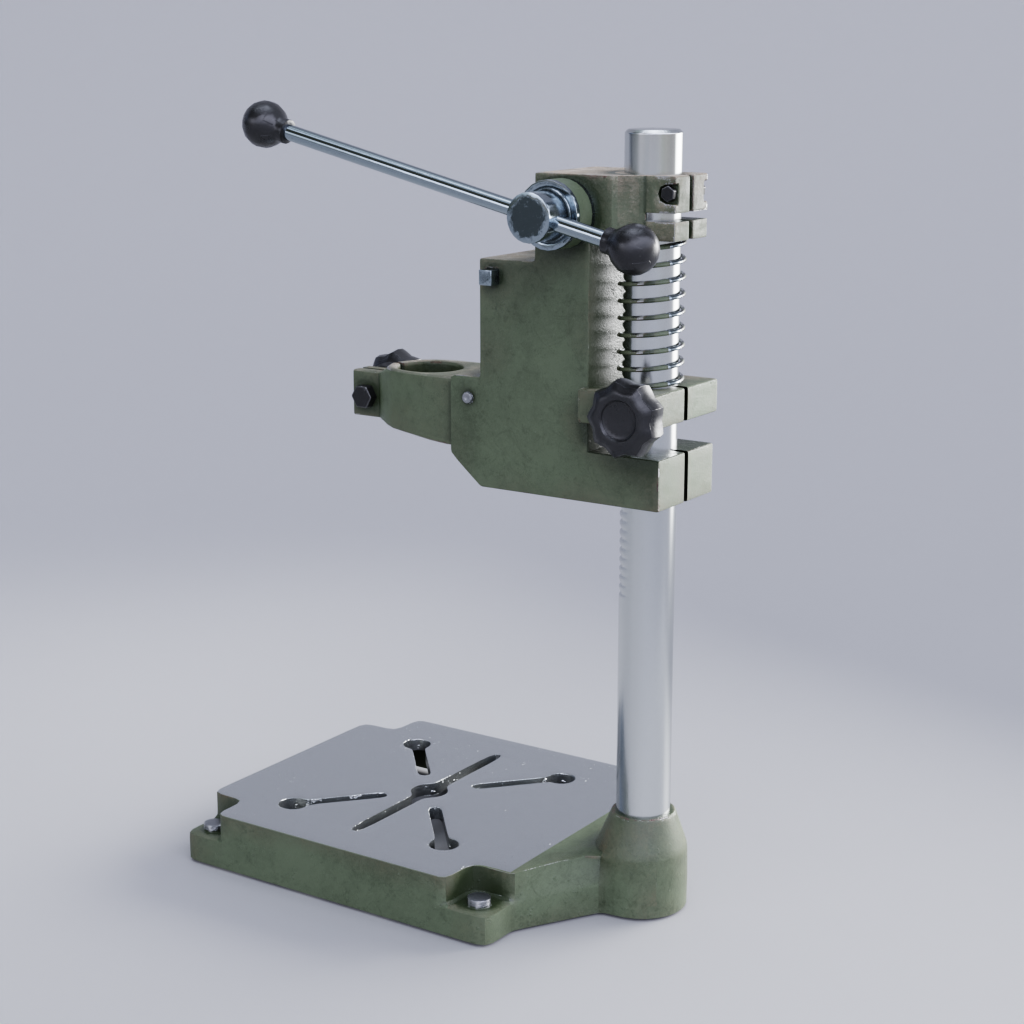 Bench drill chuck | Powertools models | BlenderKit