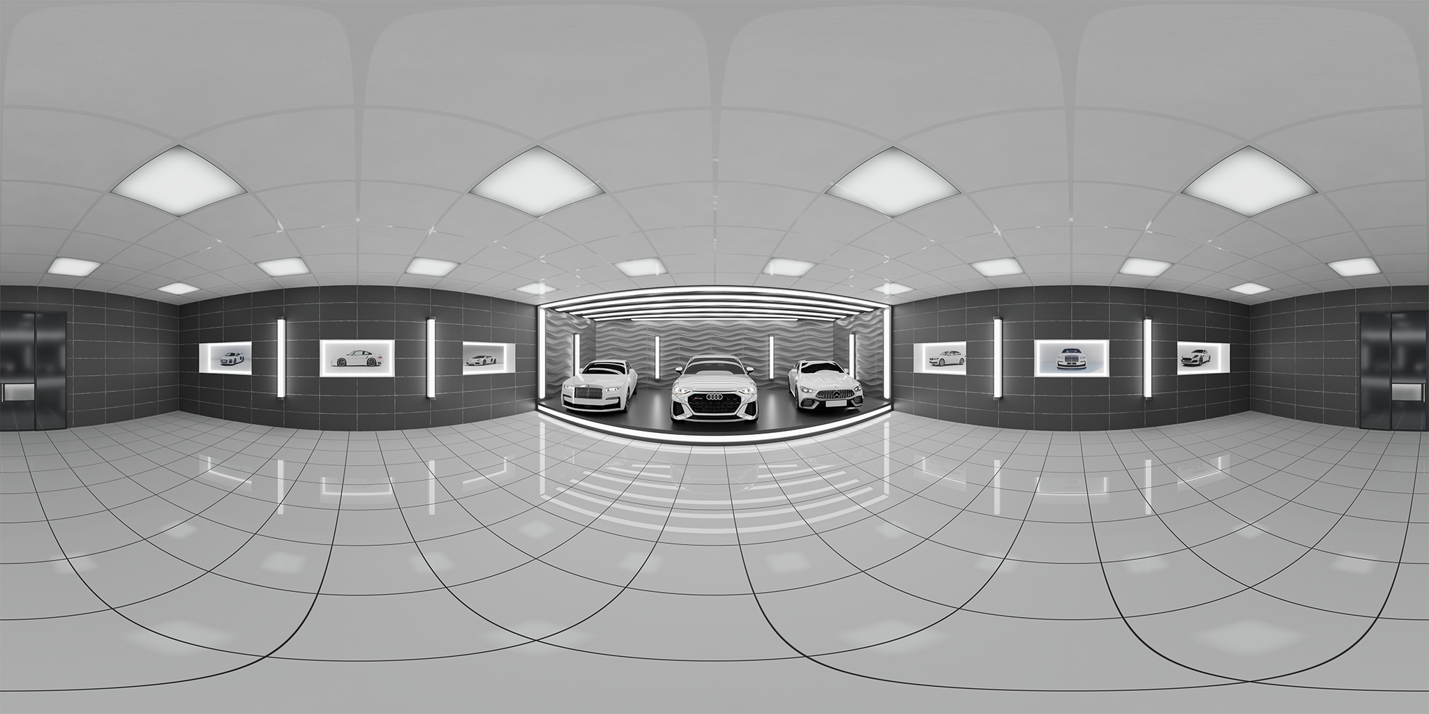 Studio Cars Light Room HDRi | Studio HDRis | BlenderKit