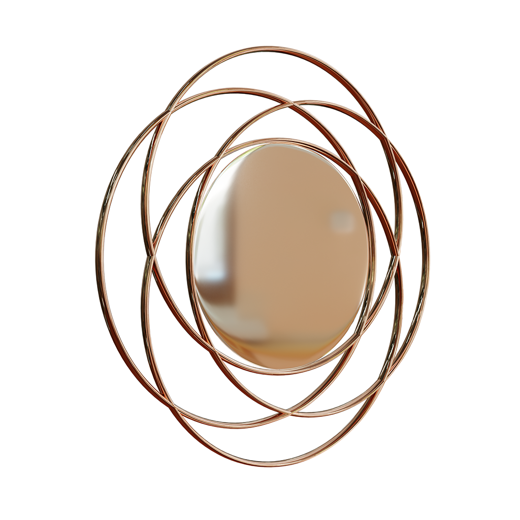 Mirror Wall Round | 3D Mirror models | BlenderKit