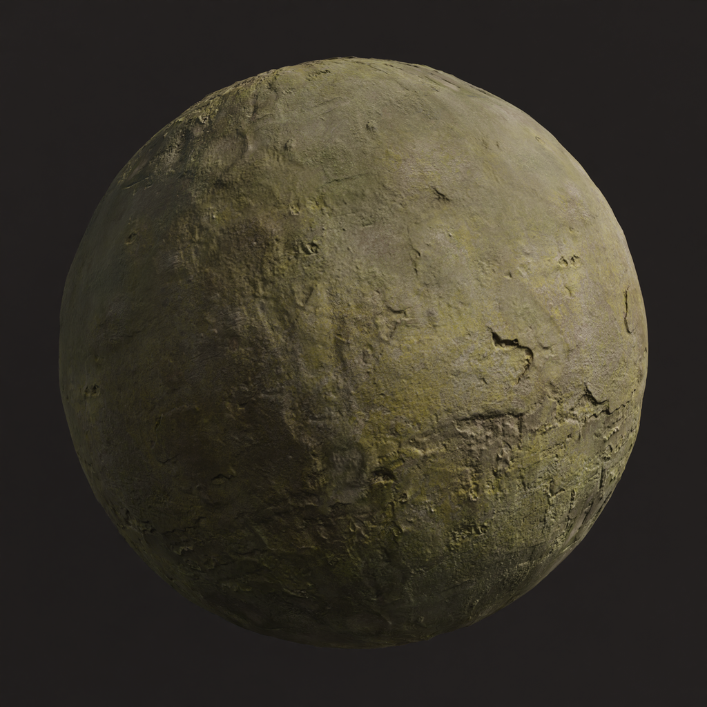 Mossy Concrete Wall Material | FREE concrete materials | BlenderKit
