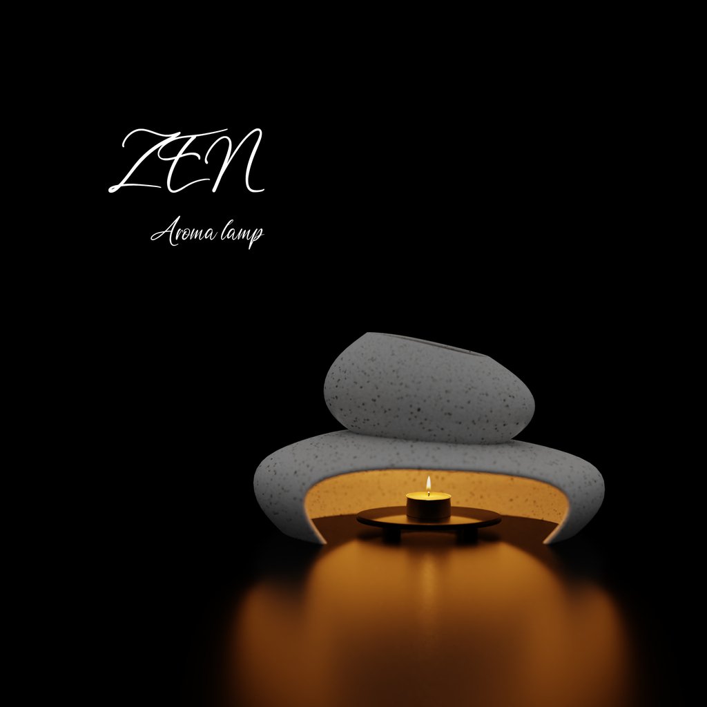 ZEN Aroma lamp | Lights models | BlenderKit