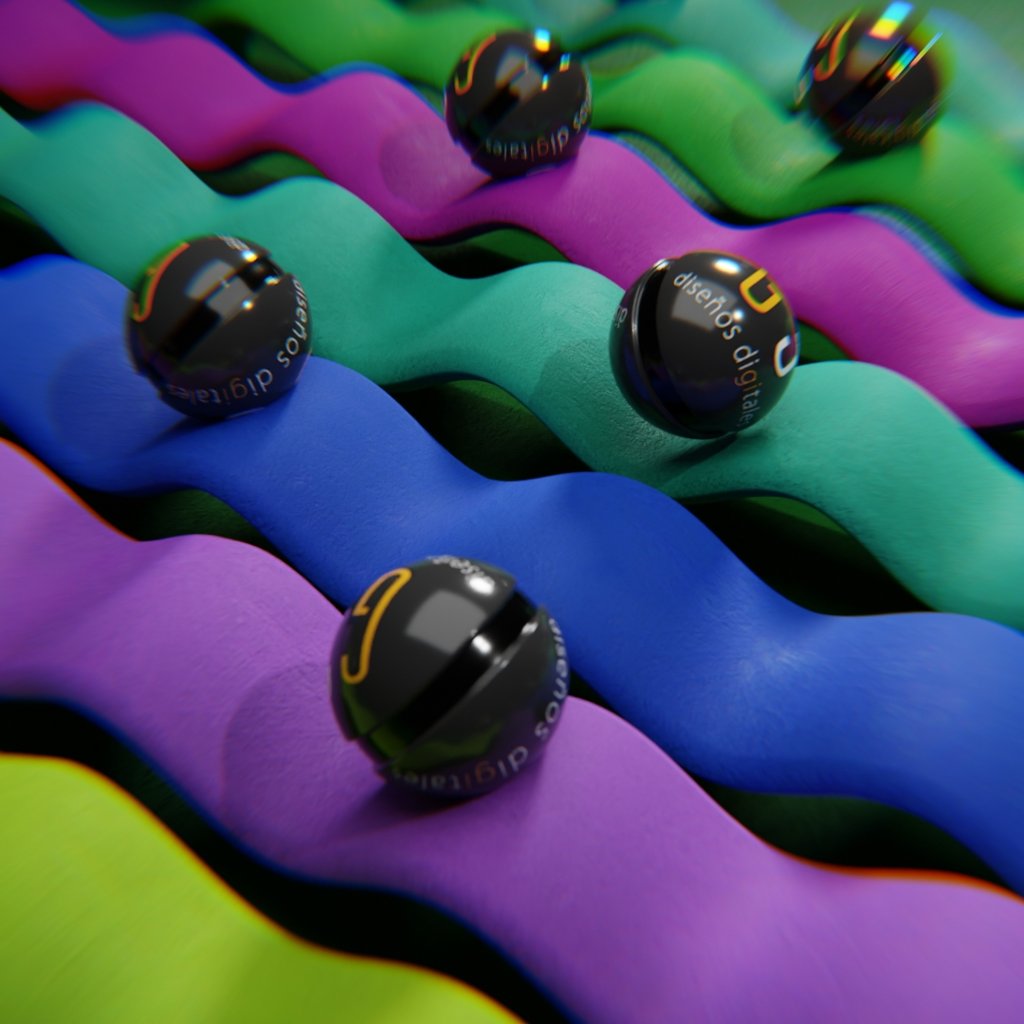 Animation balls 3d | FREE Abstract scenes | BlenderKit