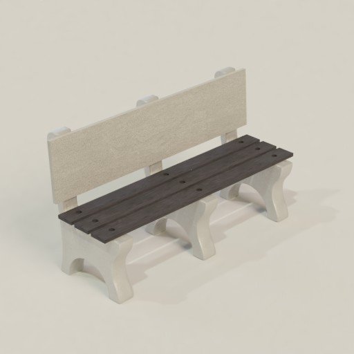 Concrete Bench | FREE Benches models | BlenderKit