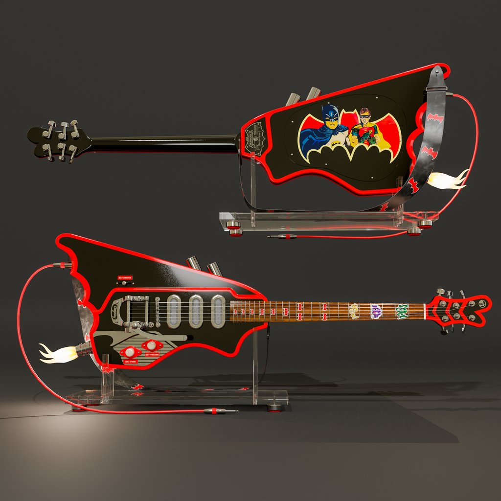 Batmobile 2022 | FREE Musical Instruments models | BlenderKit