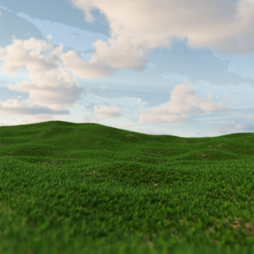 Realistic Grassland by geo nodes | FREE Nature scenes | BlenderKit