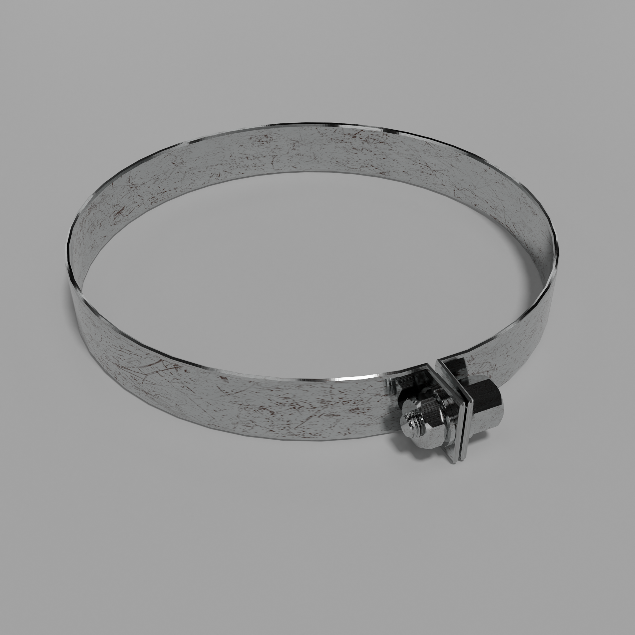 Hose clamp - pipe clamp 5 cm | FREE 3D Parts models | BlenderKit