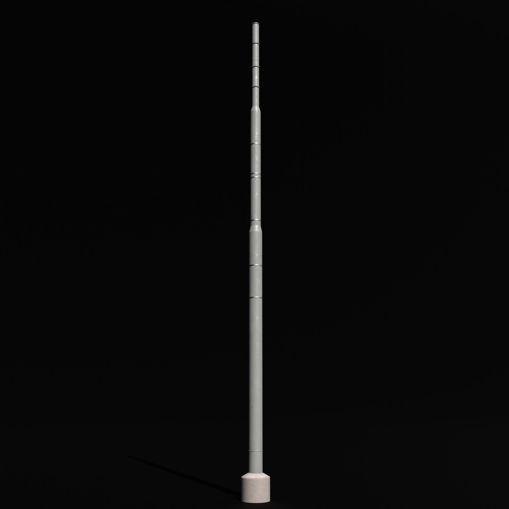 Urban Signal Pole (8 meters high) | Urban Environment models | BlenderKit