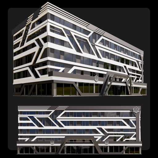 Business Centre | FREE Commercial Buildings models | BlenderKit