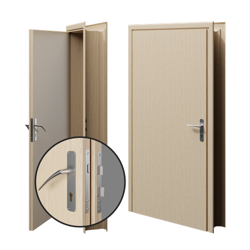 Door - animated | Doors models | BlenderKit