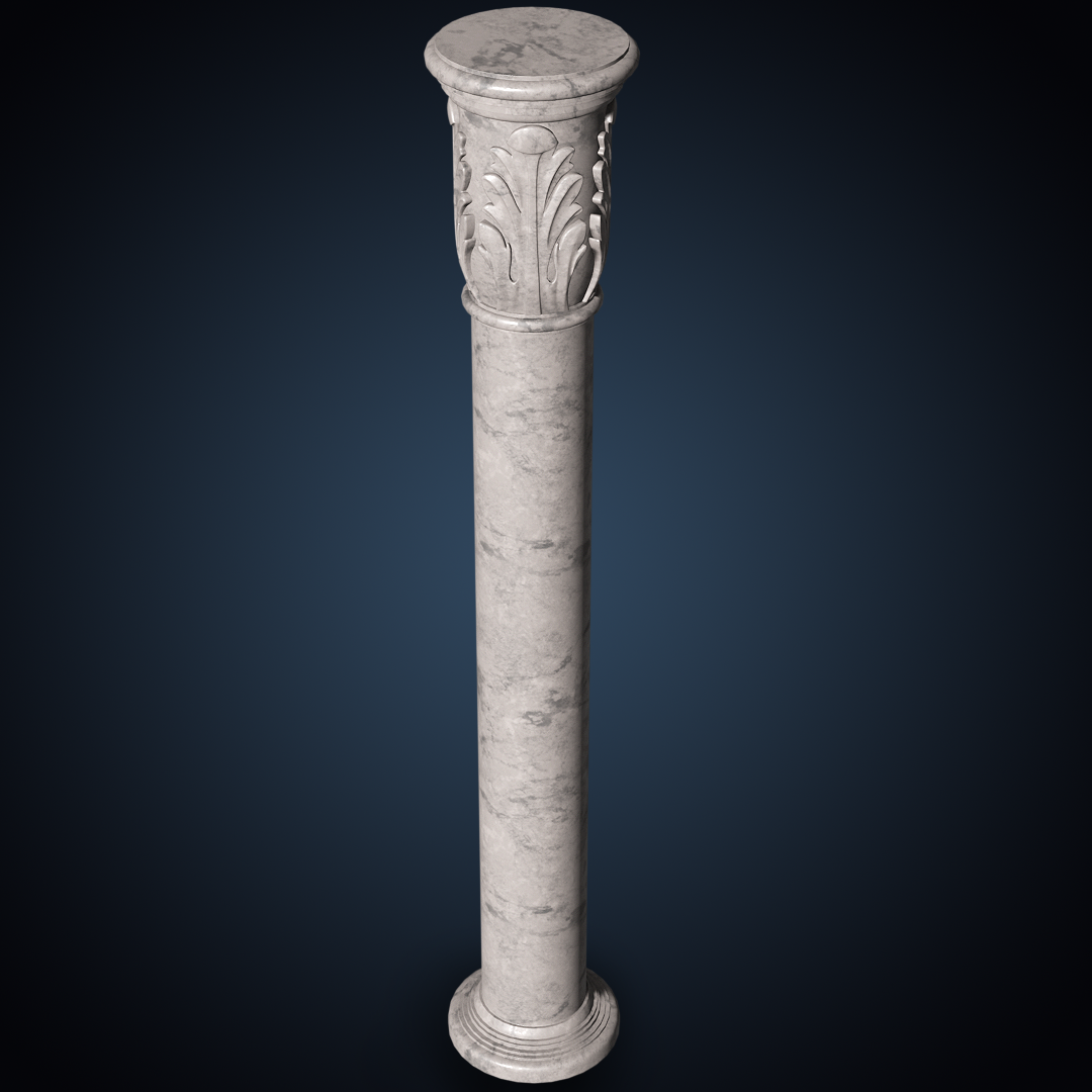 Simple Cylinder Column | Architectural Structures models | BlenderKit