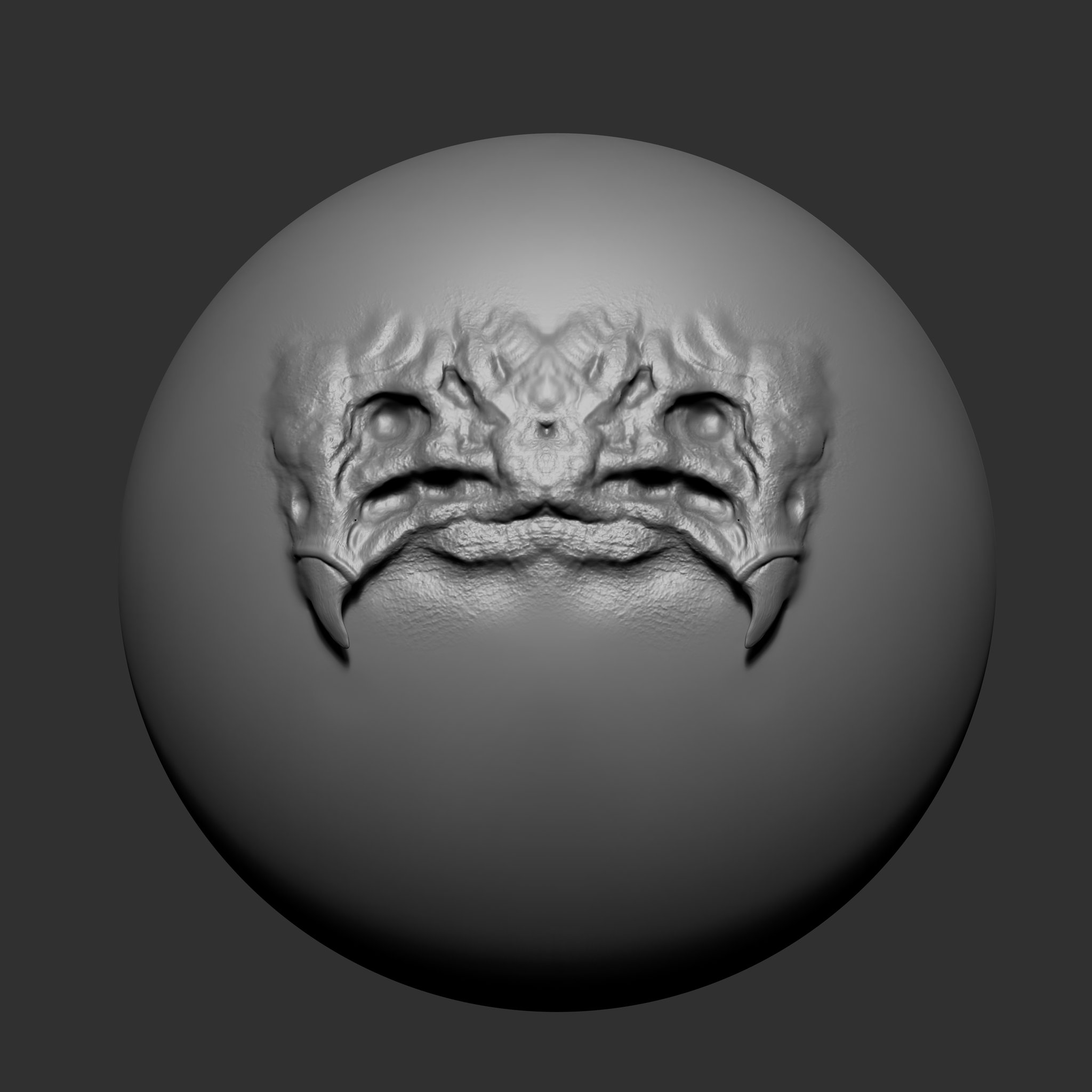 NS Alien Creature Face | Face / Head brushes | BlenderKit