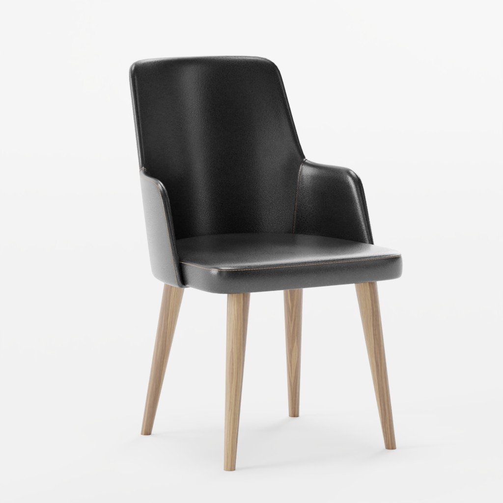 Dining armchair Gili KM250 | Sitting Chairs models | BlenderKit