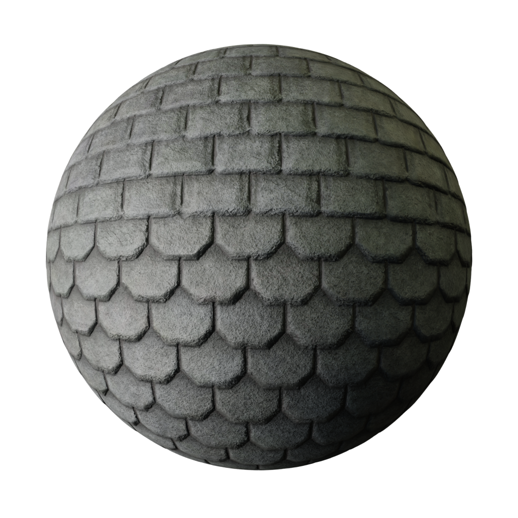 Square Asphalt Rooftop Dark | FREE tiles materials | BlenderKit