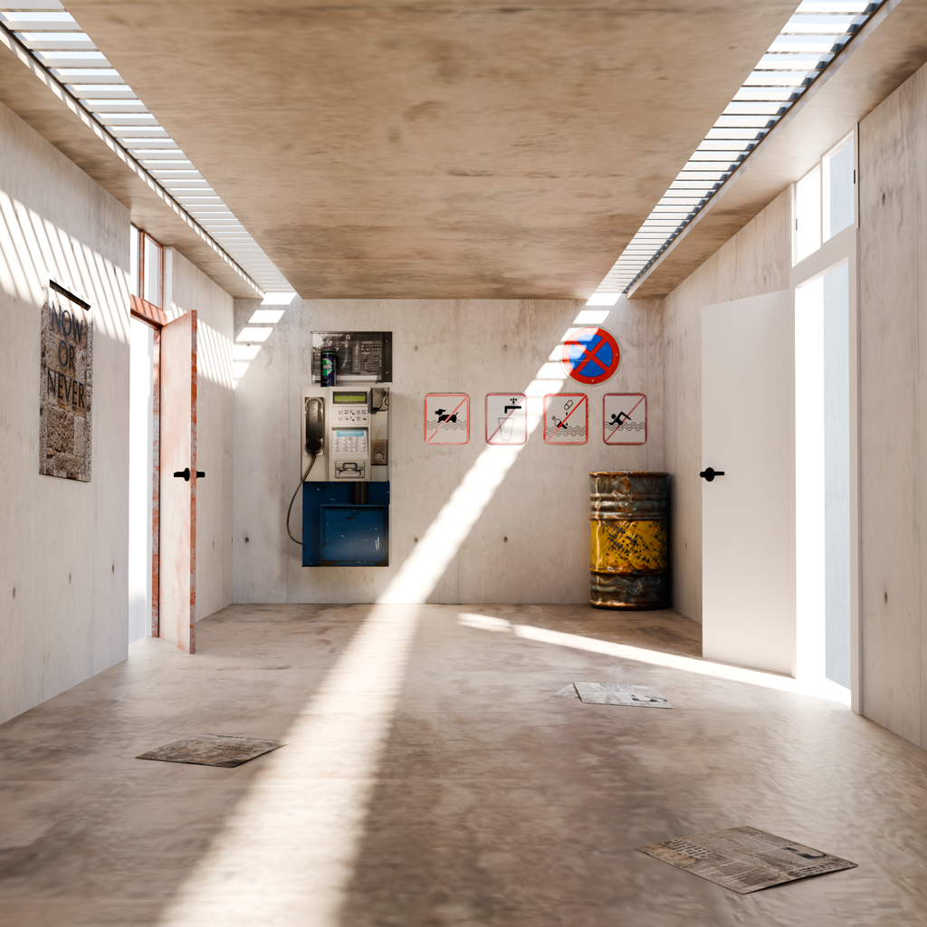 Forgotten Bunker | FREE Public scenes | BlenderKit