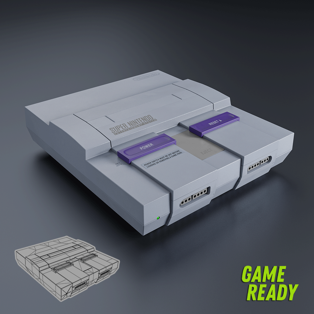 Super Nintendo Console | Video devices models | BlenderKit