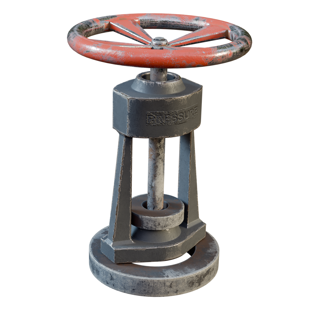 Industrial Valve | Industrial parts models | BlenderKit