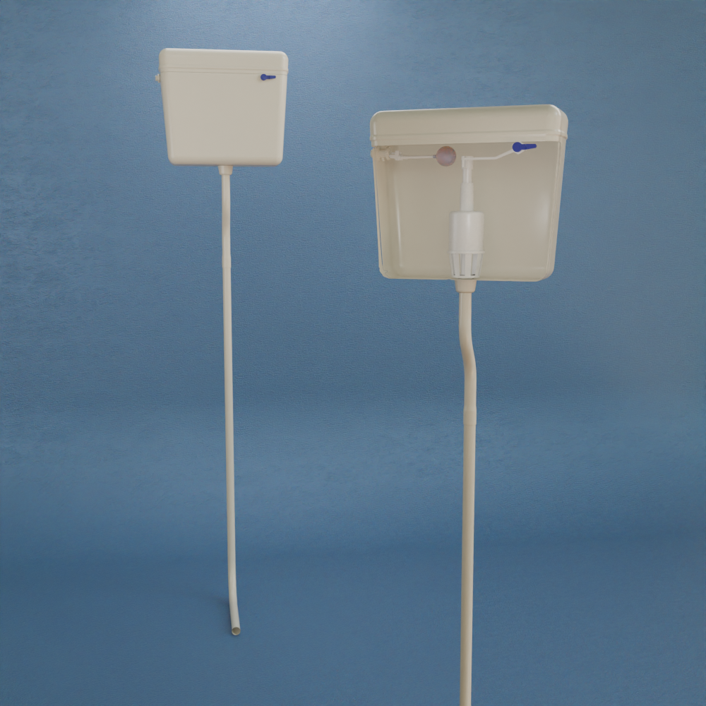 Toilet flush tank | Bathroom Furniture models | BlenderKit