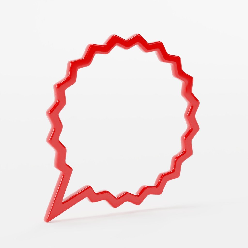 Speech Bubble | Signs models | BlenderKit