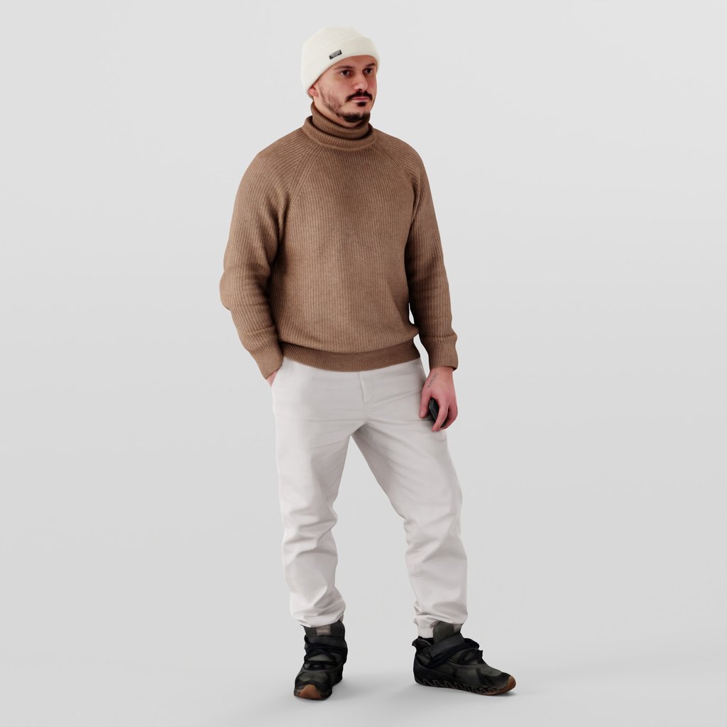 Turtleneck Guy | Men models | BlenderKit
