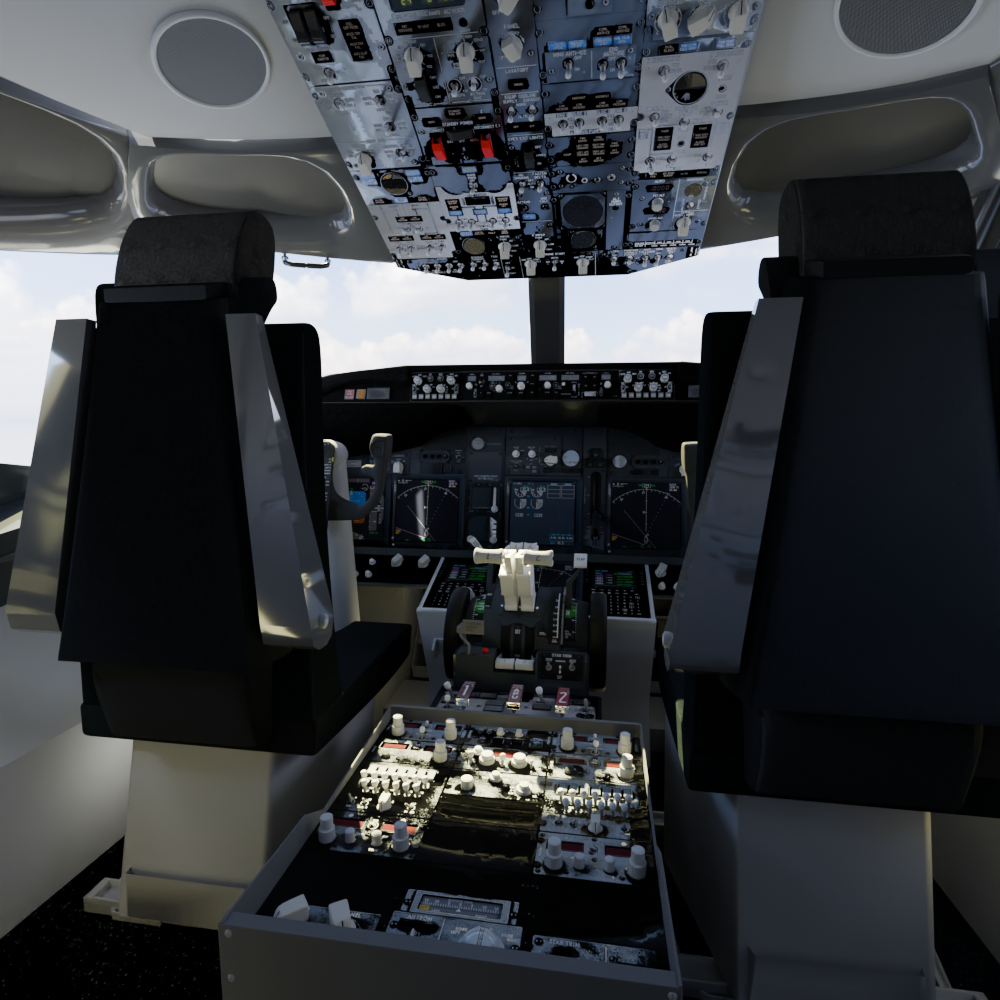 Airplane Cockpit Interior | Interior scenes | BlenderKit