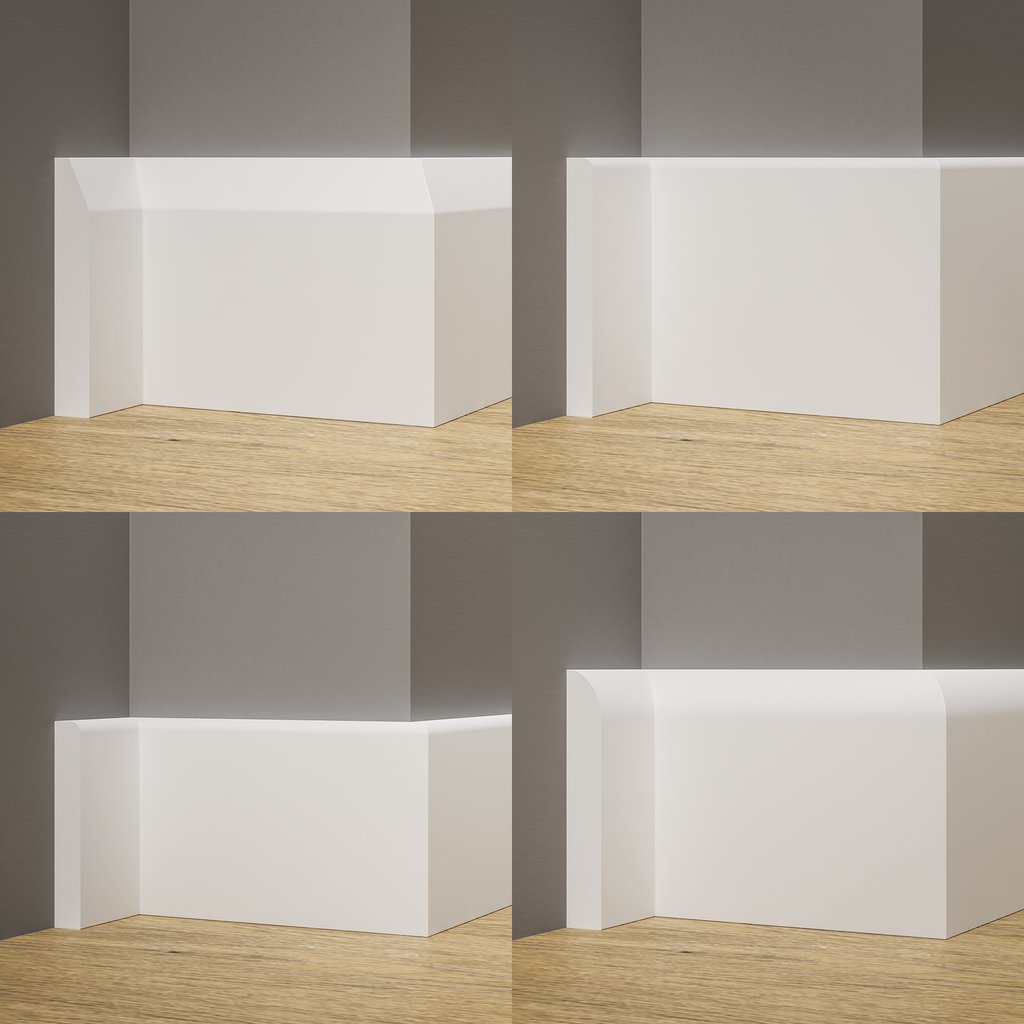 Baseboard Modern Set | Molding / Carving models | BlenderKit