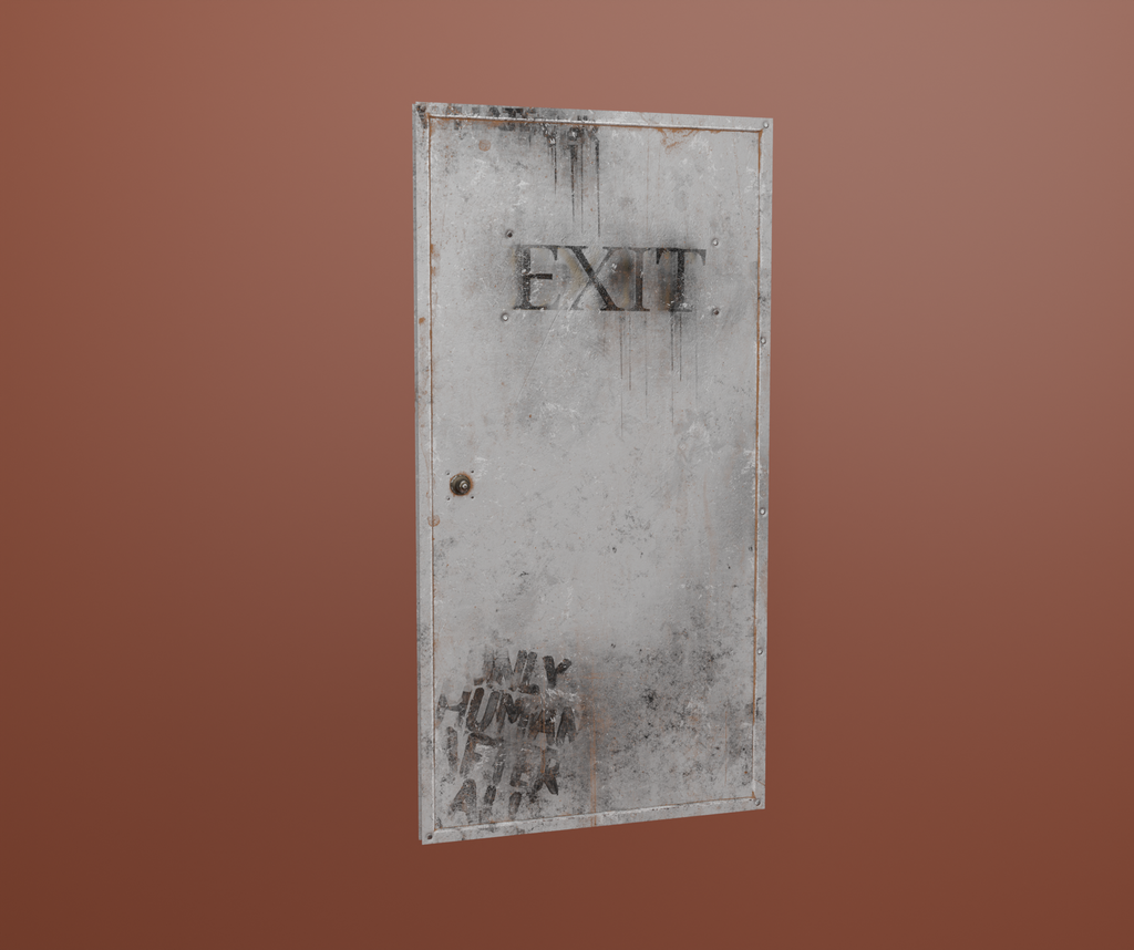 Iron door | Urban Environment models | BlenderKit