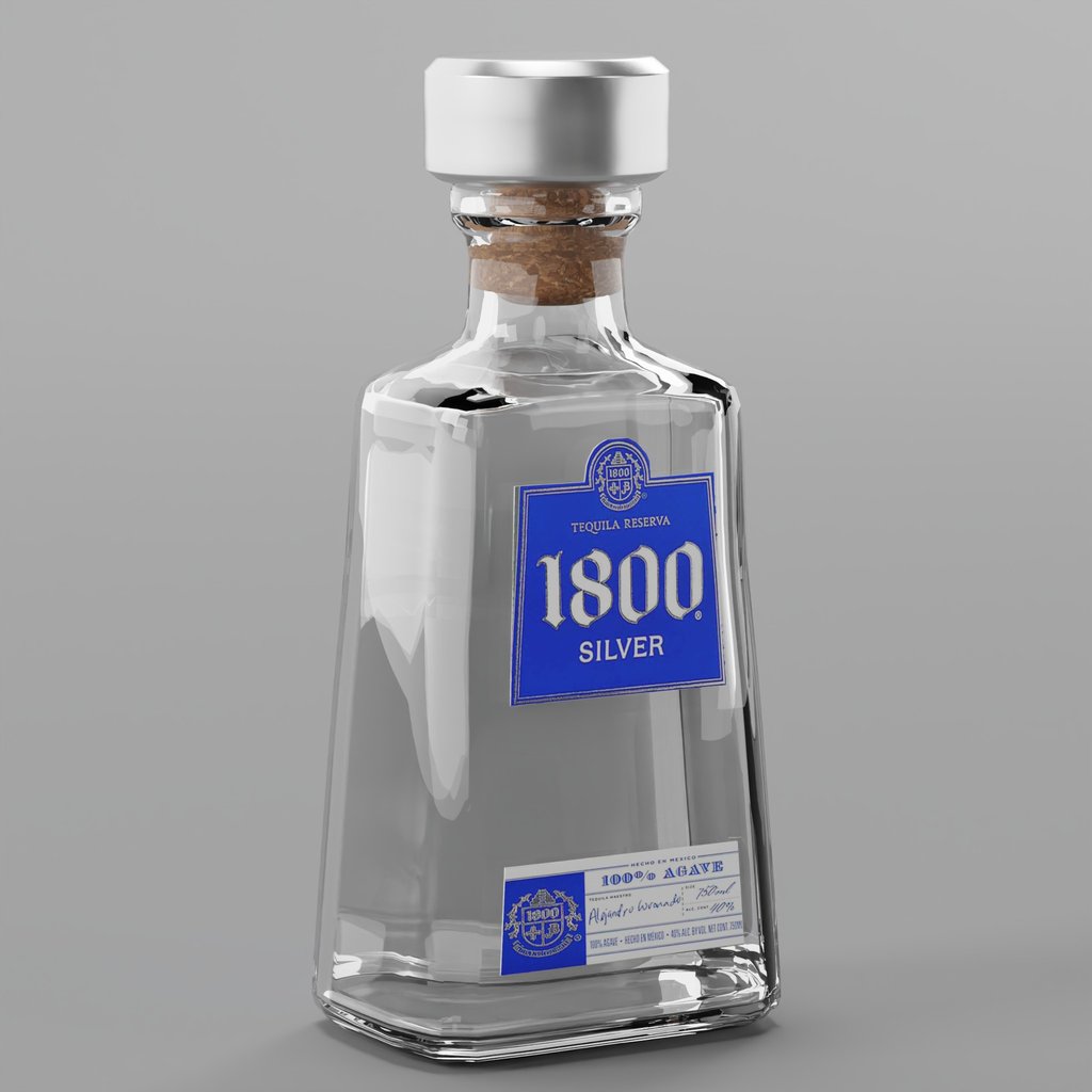 Tequila 1800 Silver (Blanco) | Beverages models | BlenderKit