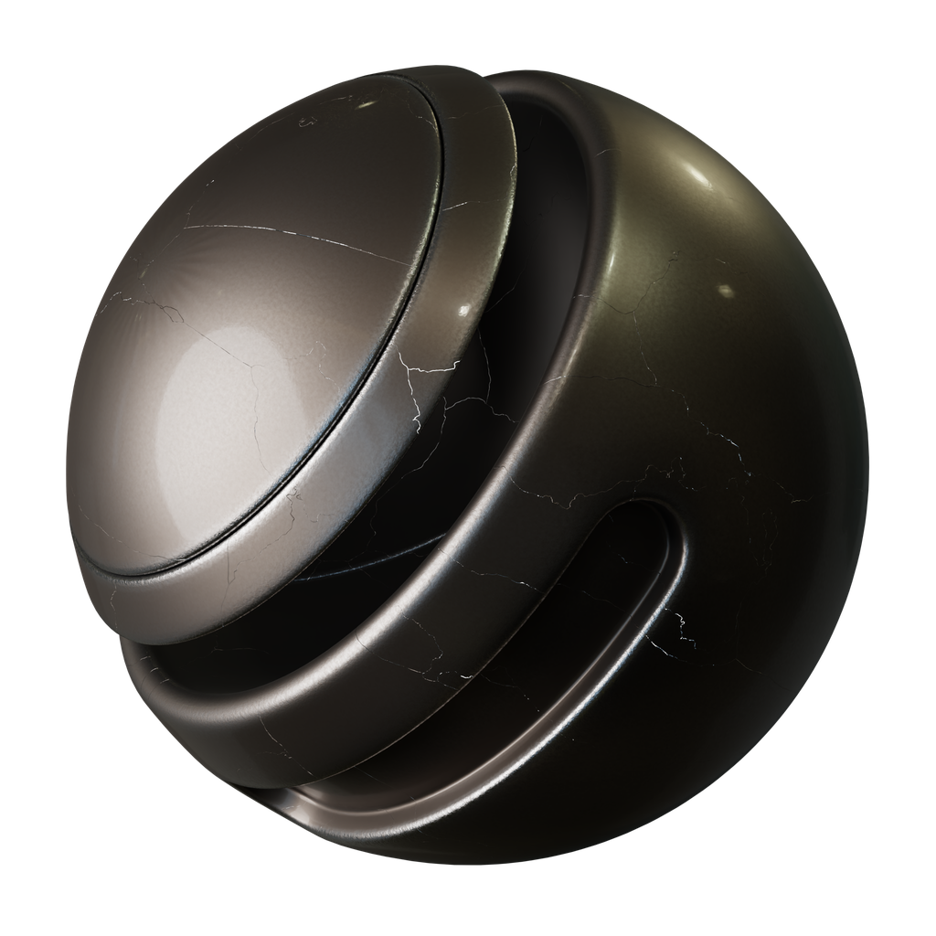 Painted curvature metal with scratch | FREE metal materials | BlenderKit