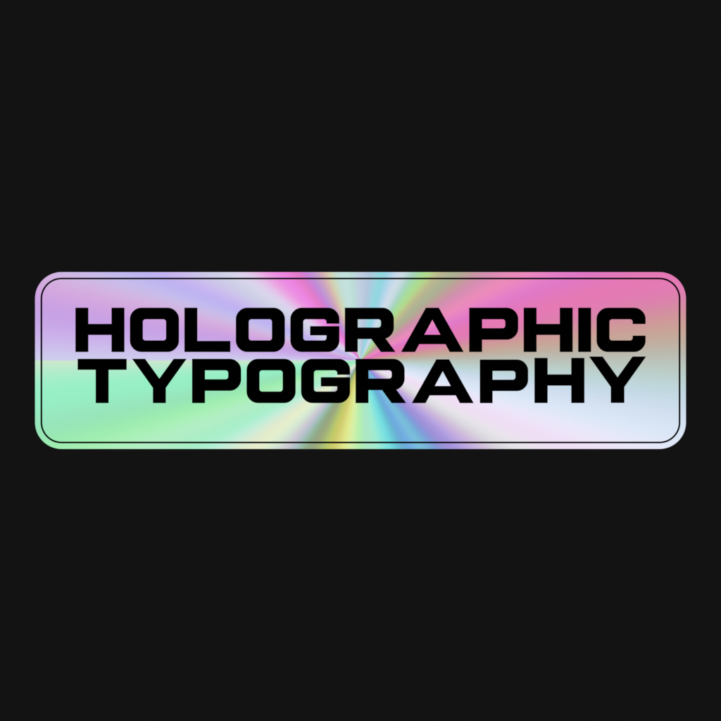 Holographic Frame with Text | Typography scenes | BlenderKit