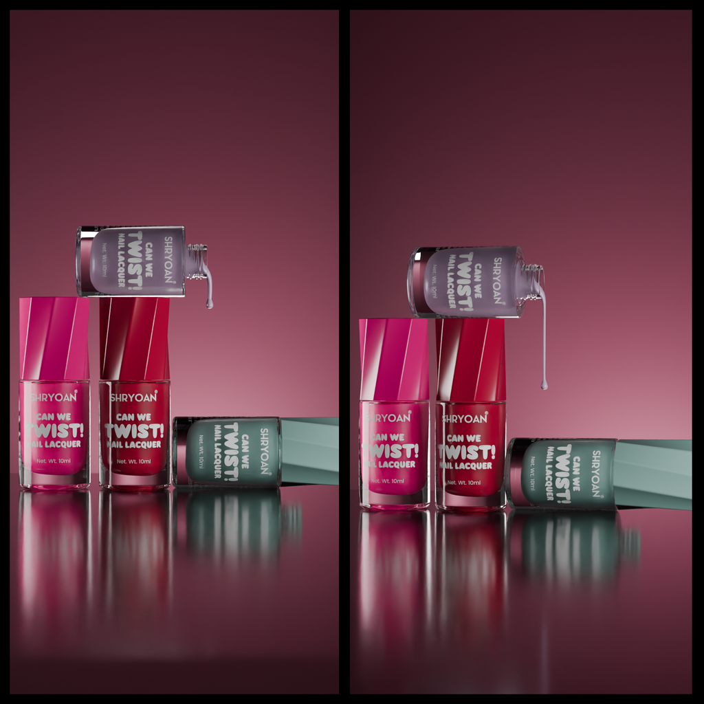 Nail enamel liquid dripping animation | Mockup scenes | BlenderKit